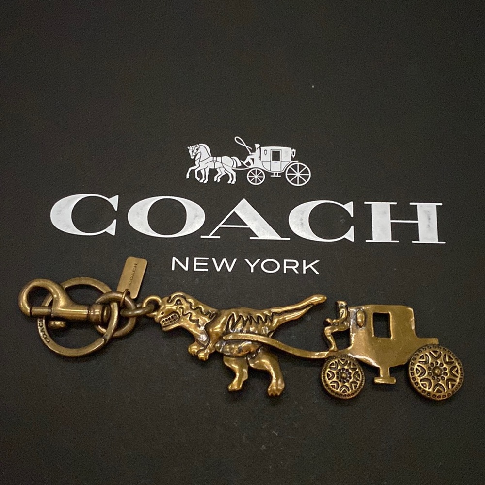 Rare Large Metal Coach Rexy Carriage Golden Dinosaur … - Gem